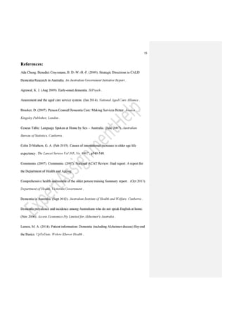 Nursing Case Study Dementia | PDF