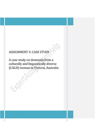 Nursing Case Study Dementia | PDF