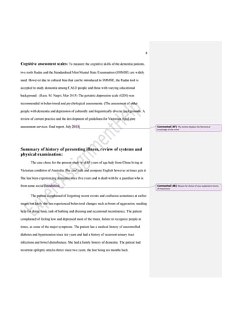 Nursing Case Study Dementia | PDF