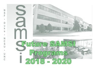 Program on Quasi-Monte Carlo and High-Dimensional Sampling Methods for Applied Mathematics ...