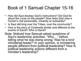 Leader Samuel, Saul, and David, or is Just Simply God (Holy Trinity) in ...
