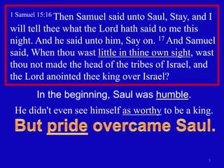 1 samuel 15b saul's backsliding | PPT