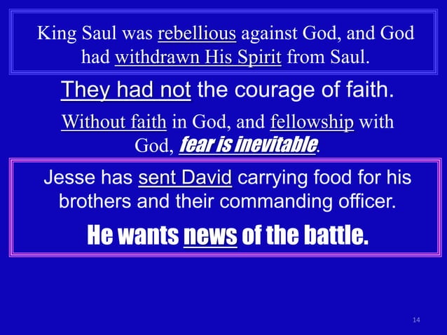 1 samuel 17a have the courage of faith | PPT