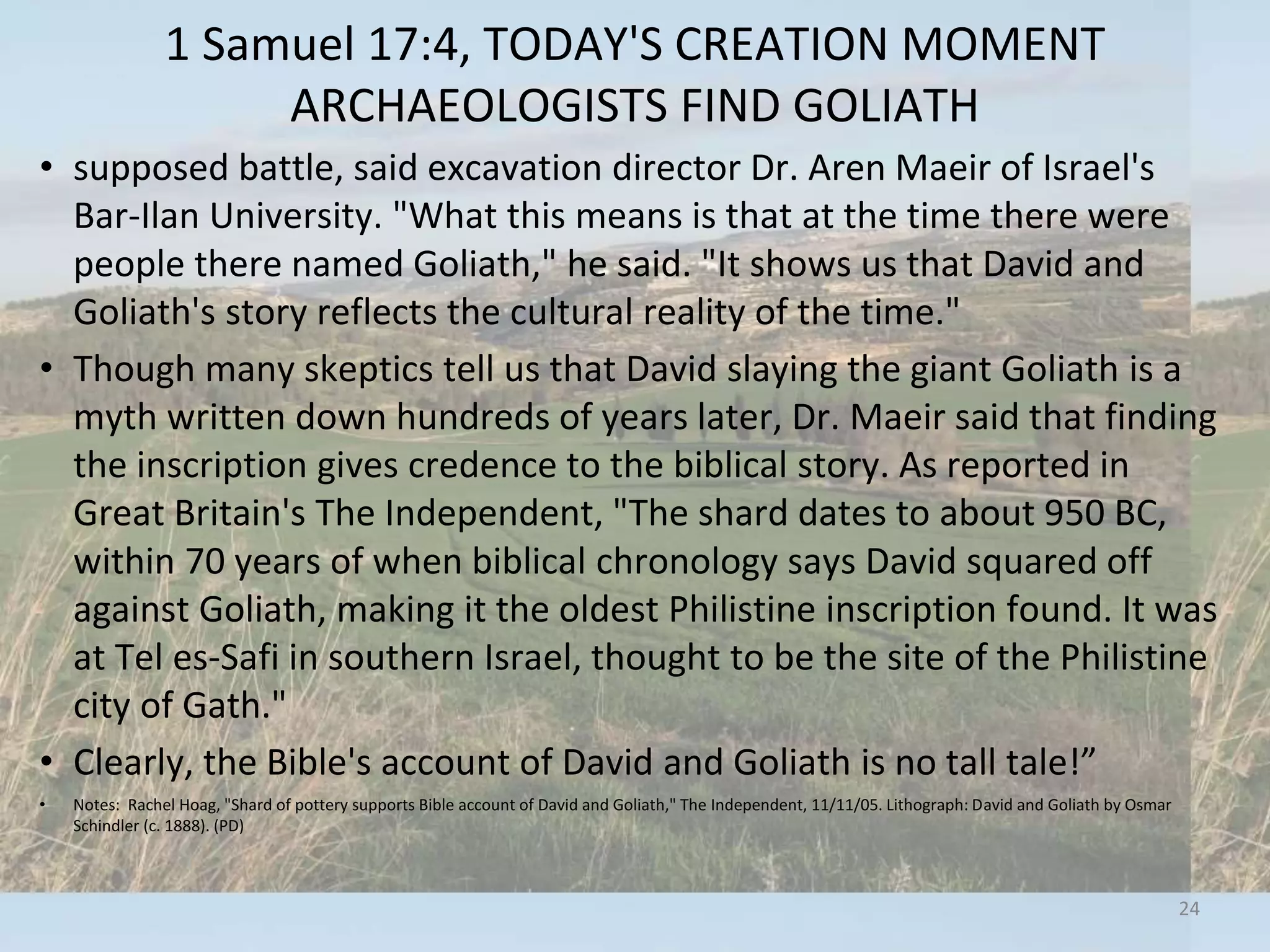 1 Samuel 17, The Valley of Elah; Nephilim, Giants; Goliath; Bronze age ...