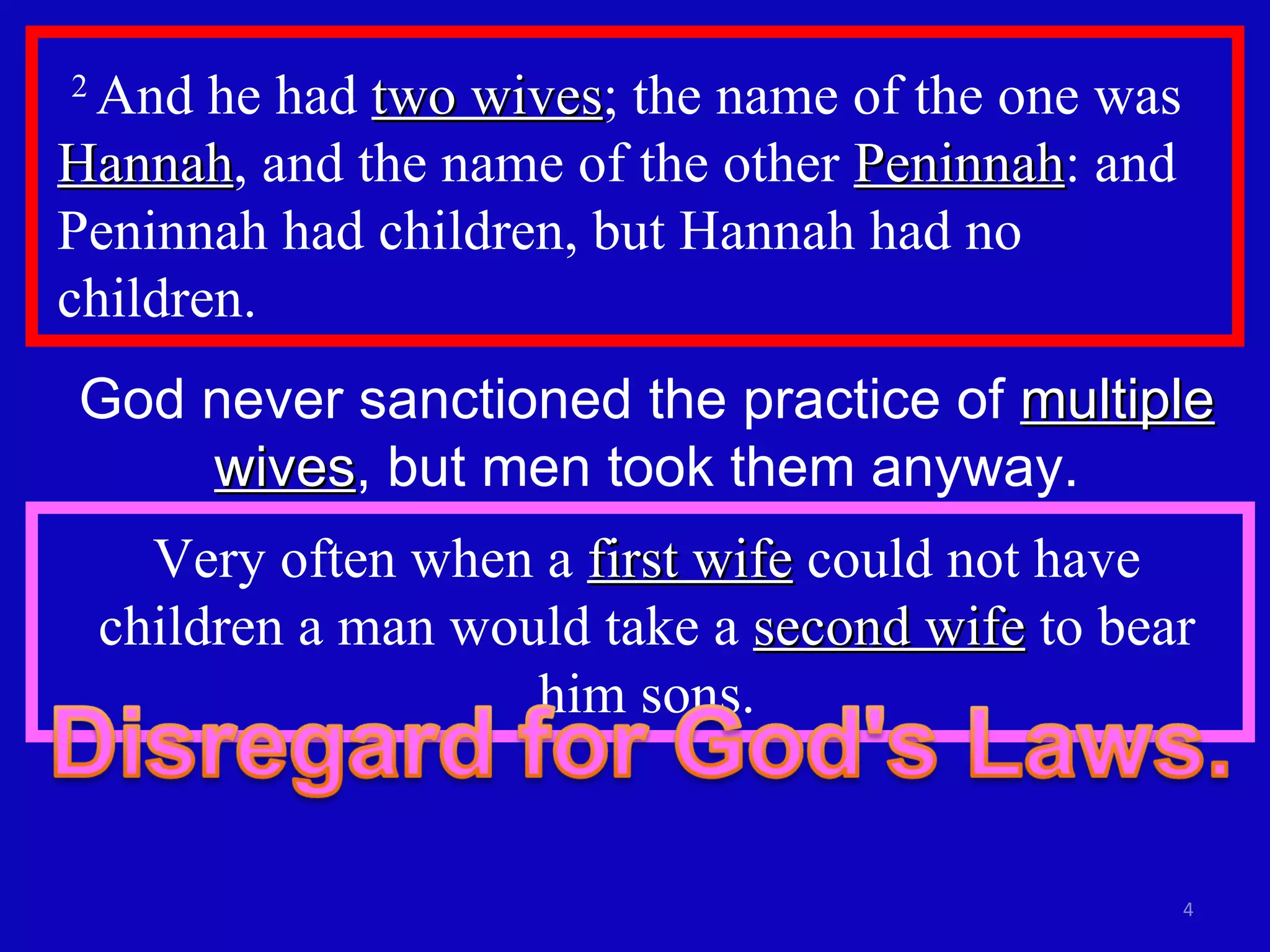 1 samuel 1a Hannah prays for a son | PPT