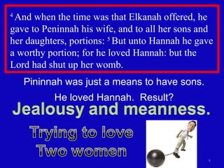1 samuel 1a Hannah prays for a son | PPT