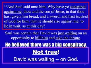 1 samuel 22b give me a heart like david | PPTX