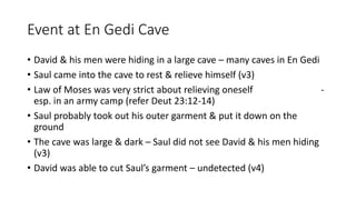 1 samuel 24 David's Greatest Victory | PPT