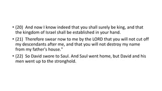 1 samuel 24 David's Greatest Victory | PPT