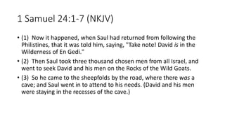 1 samuel 24 David's Greatest Victory | PPT
