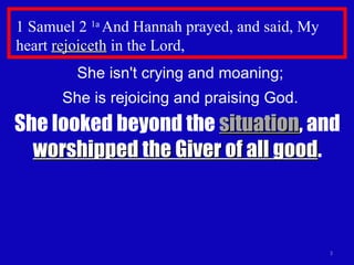1 samuel 2a Hannah's Song of Praise and Thanksgiving | PPT