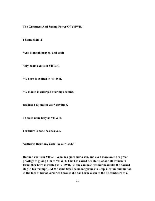 1 samuel 2 commentary | PDF | Religious (Music and Audio) | Music