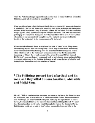 1 samuel 31 commentary | PDF