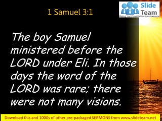 1 samuel 3 1 there were not many visions power point church sermon | PDF