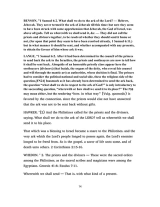 1 samuel 6 commentary | PDF
