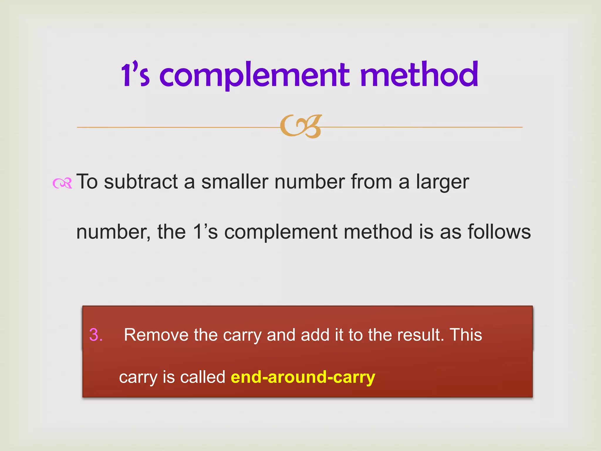 1s and 2s complement | PPTX