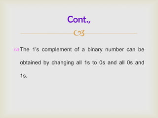 1s and 2s complement | PPTX