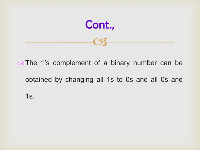 1s and 2s complement | PPTX