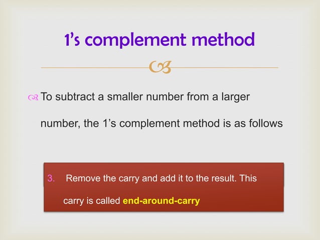 1s and 2s complement | PPTX