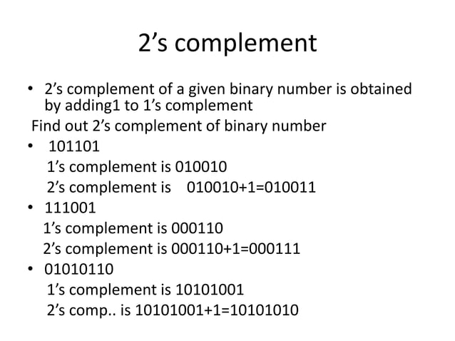 compliment representation and code ascii | PPTX
