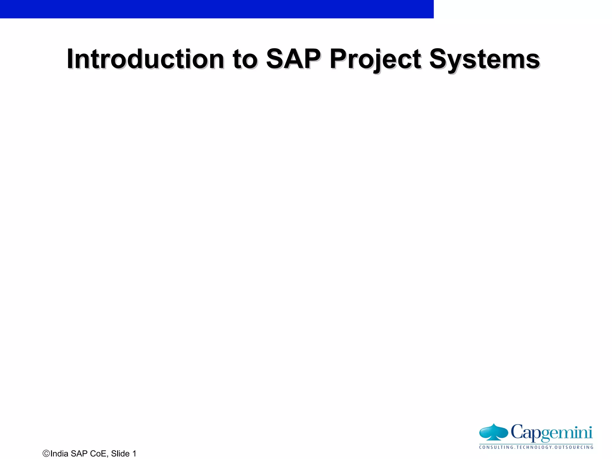 SAP PS Intro | PPT