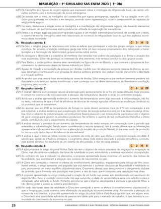 1 SAS 2023 - DIA 1 GABARITO.pdf para medicina | PDF