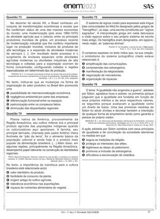 1 SAS 2023 - DIA 1 PROVA.pdf para vestibular | PDF | Education