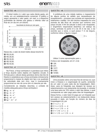 1 SAS 2023 - DIA 2 PROVA.pdf para vestibular | PDF