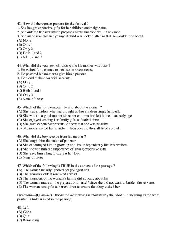 1 sbi bank-exam-question-paper--09 | PDF