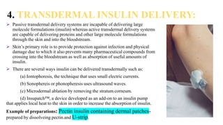Novel routes of insulin for diabetes treatment | PPTX