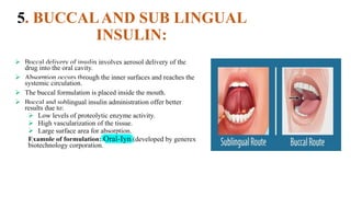 Novel routes of insulin for diabetes treatment | PPTX | Endocrine and ...