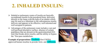 Novel routes of insulin for diabetes treatment | PPTX | Endocrine and ...