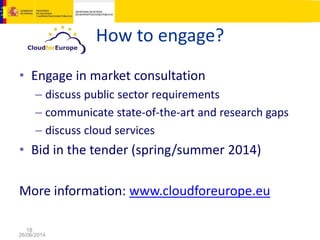 Aleida Alcaide, European cloud partnership. Iniatives of the European ...