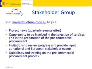 Aleida Alcaide, European cloud partnership. Iniatives of the European ...