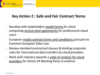 Aleida Alcaide, European cloud partnership. Iniatives of the European ...