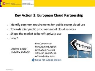 Aleida Alcaide, European cloud partnership. Iniatives of the European ...