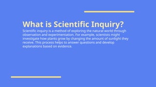1Science Inquiry Overview.pptx for 7 graders | PPTX