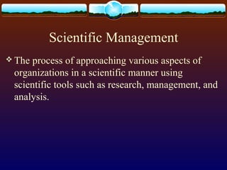 scientific management | PPT