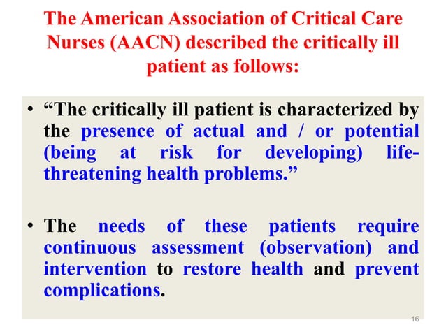 1 scope of critical care Unit.pptx | First Aid | Injuries