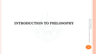 "scope of philosophy" in philosophy of education | PDF