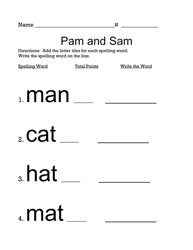 1 scrabble spelling pam and sam | PDF