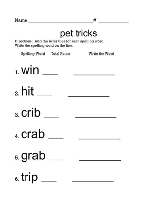 1 scrabble spelling pet tricks | PDF