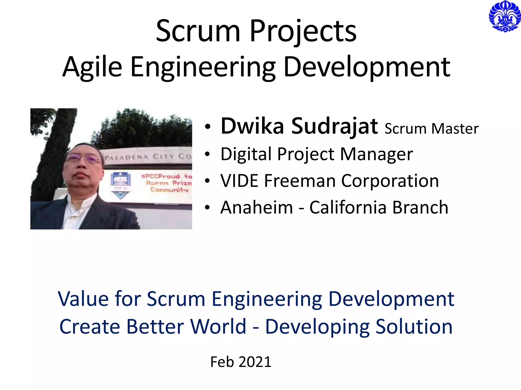 Scrum project examples Dwika | PPT