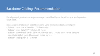 SCS (Structured Cabling System) - For Technical Infrastructure | PPTX