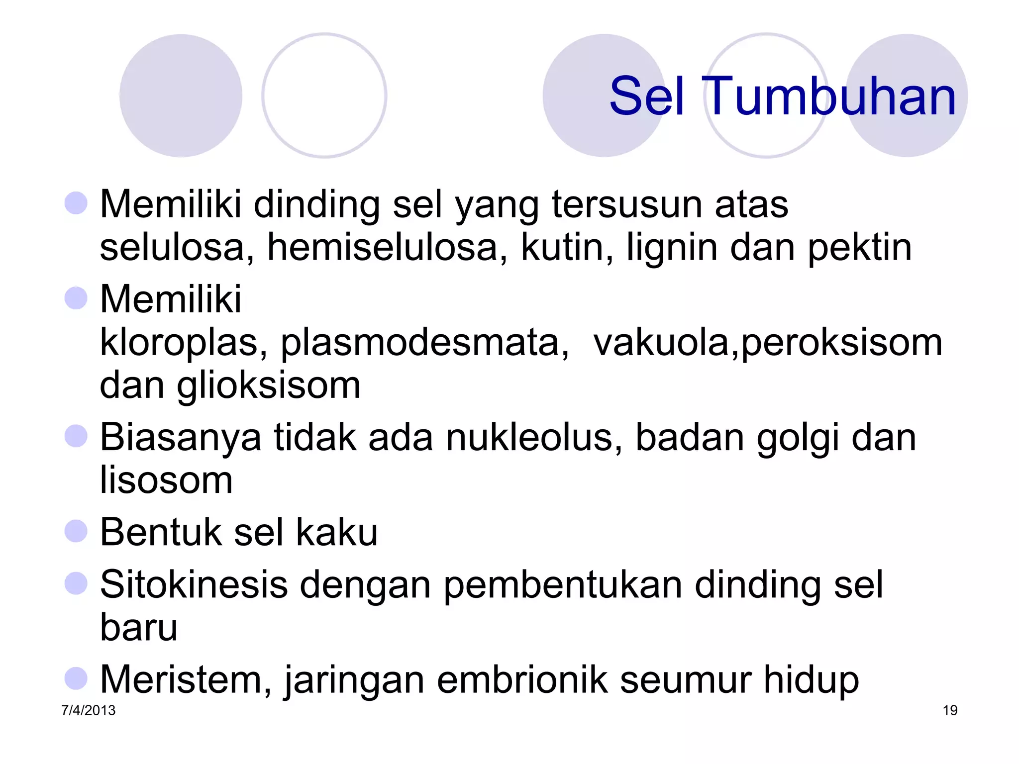 ITP UNS SEMESTER 1 sel, teori sel, organisasi kehidupan, pro eu, hewan ...