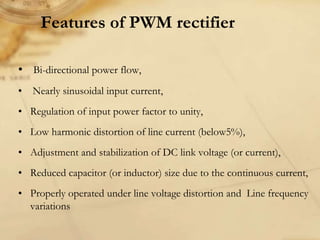 Single Phase PWM Rectifier In Traction Application | PPTX