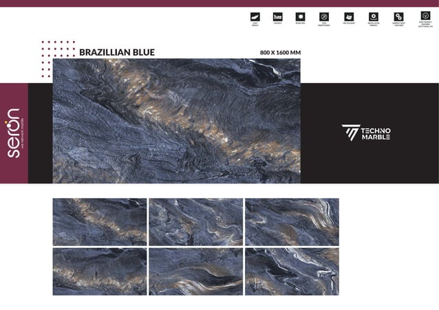 1 seron Granito Dark design 800x1600 Slab tile | PPT
