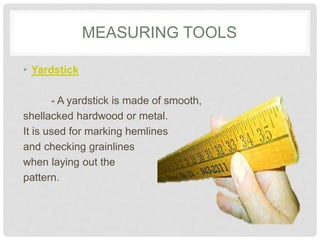 1_Sewing Tools and Equipment (Dressmaking Exploratory).pptx