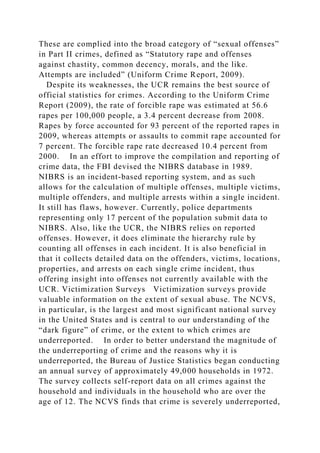 1 Sexual Offenses and Offenders There are few groups of individual.docx