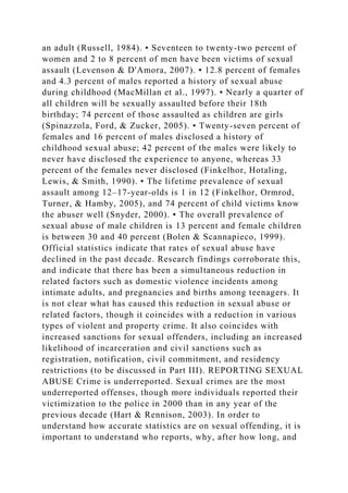 1 Sexual Offenses and Offenders There are few groups of individual.docx